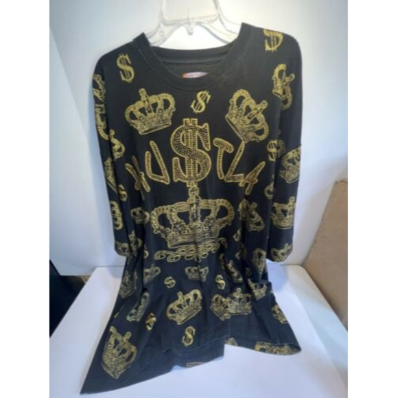 Shirts | Vintage Members Property Shirt Mens 4x Black And Gold Hustla ...
